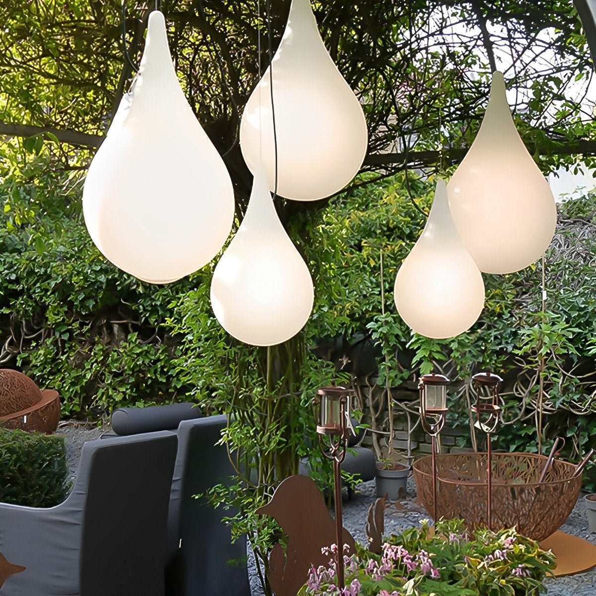Waterproof Water Drop Outdoor Hanging Light Pendant Lights Landscape ...