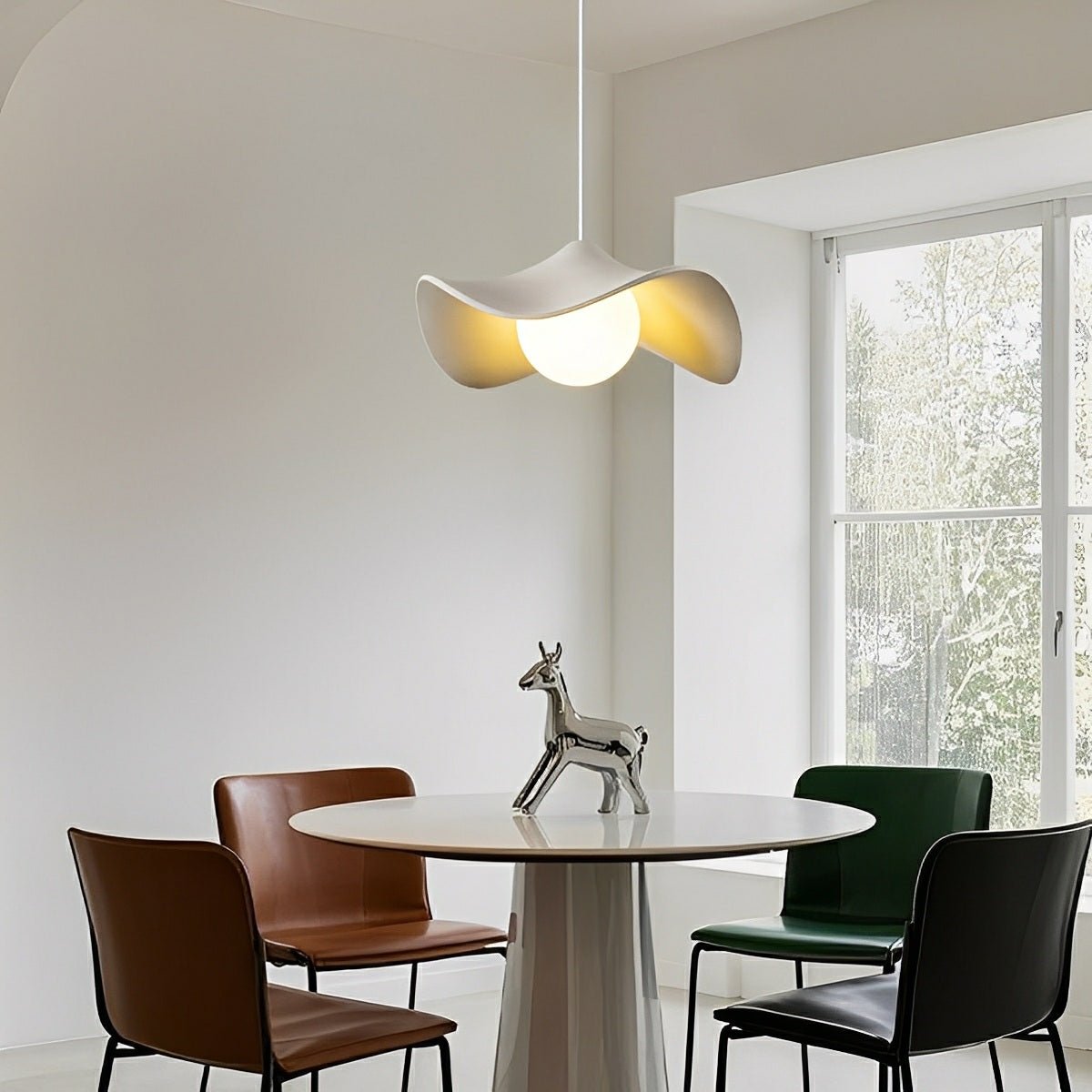 Modern Minimalist Lotus Leaf Cement LED Pendant Lights – Flyachilles