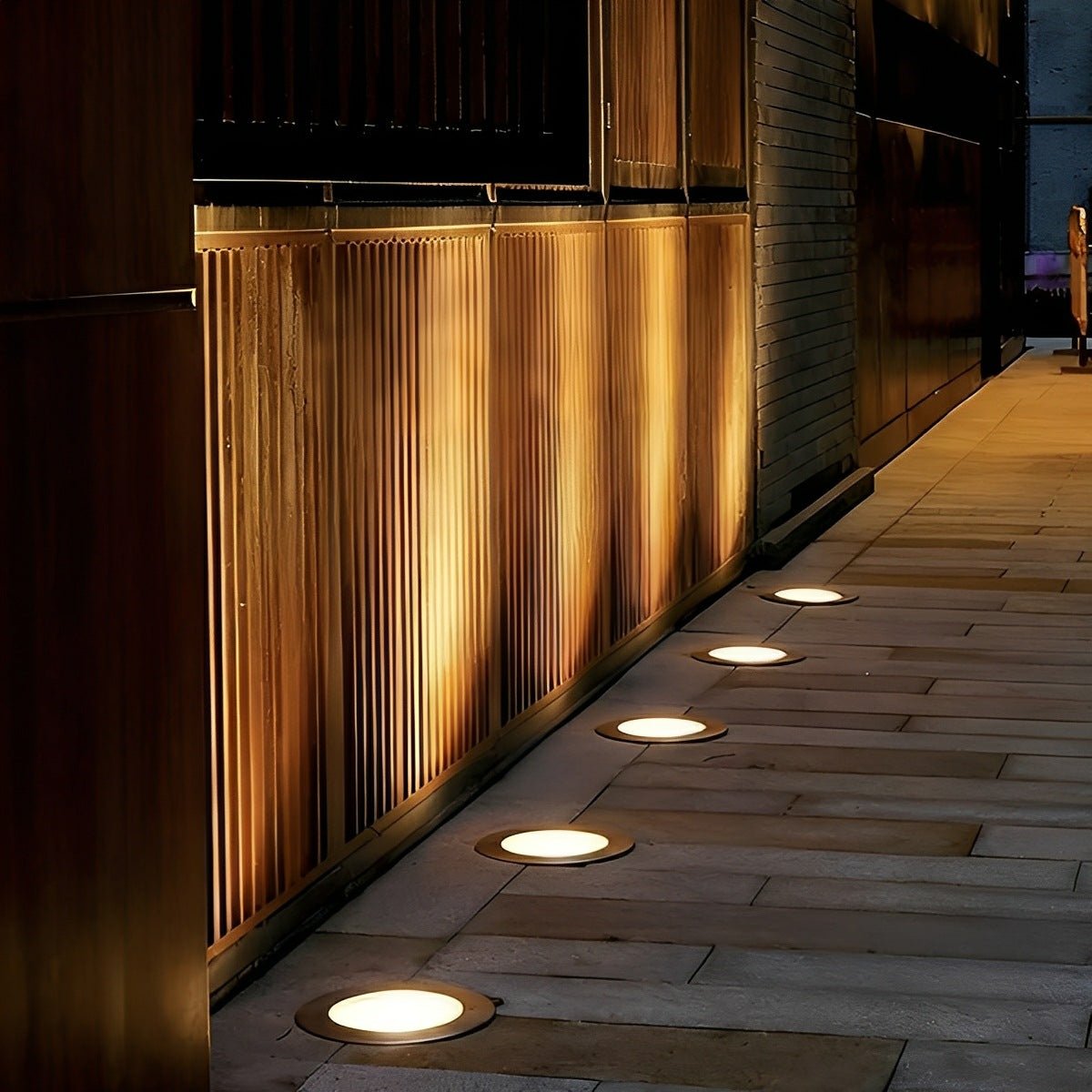 Round LED In-Ground Outdoor Wall Washer Lights – Landscape Uplights for ...