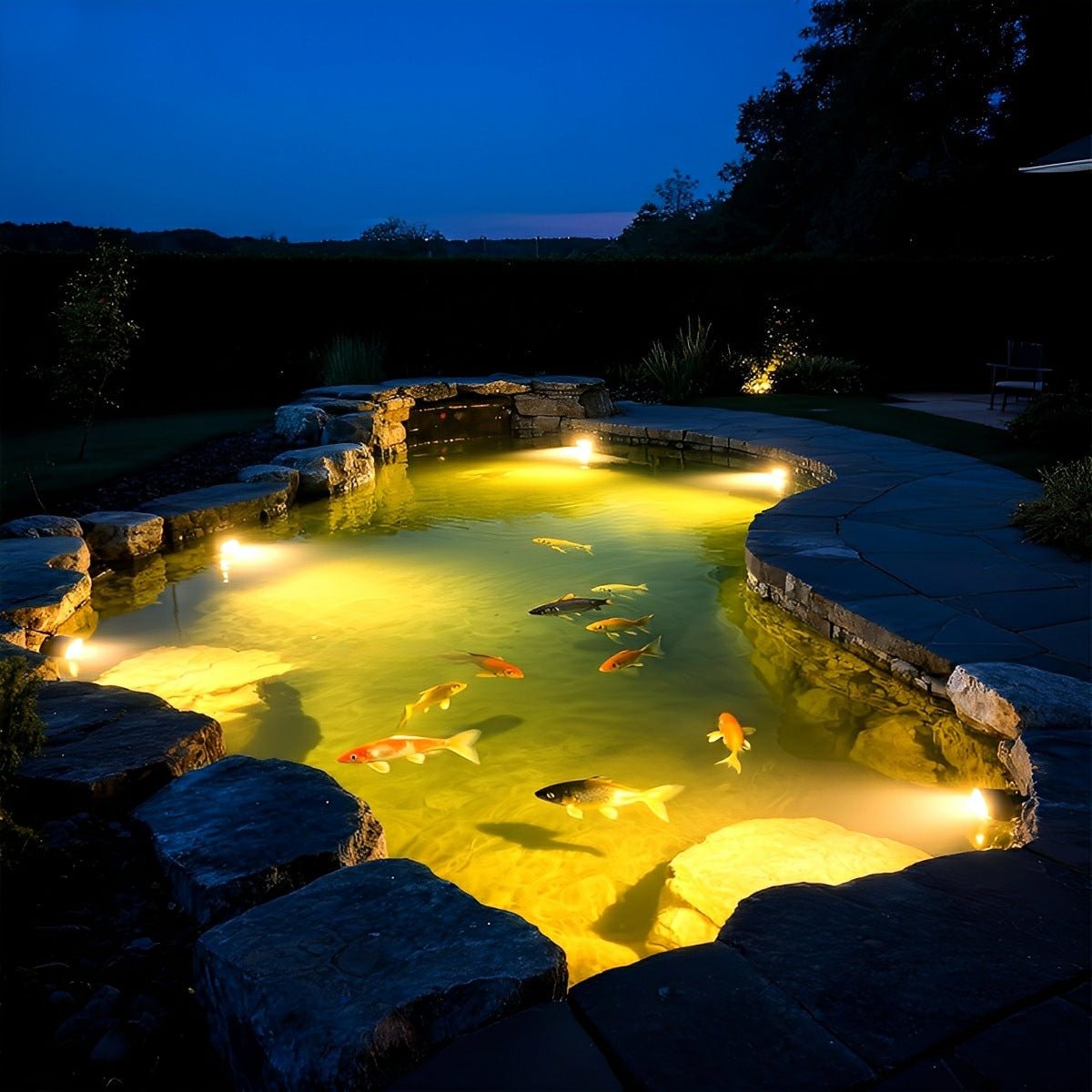 Solar Waterproof Outdoor RGB Submersible Underwater Led Light Landscape ...