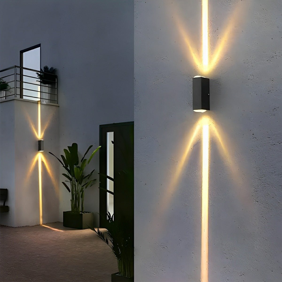 Double Head LED Outdoor Spotlight Waterproof Exterior Sconce – Flyachilles