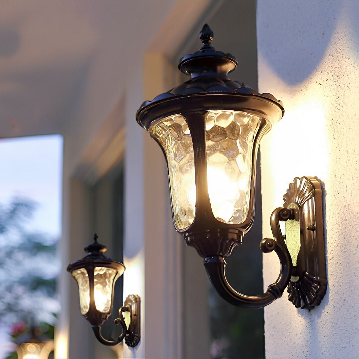 Vintage Dome Waterproof Outdoor LED Porch Light Exterior Wall Sconce ...